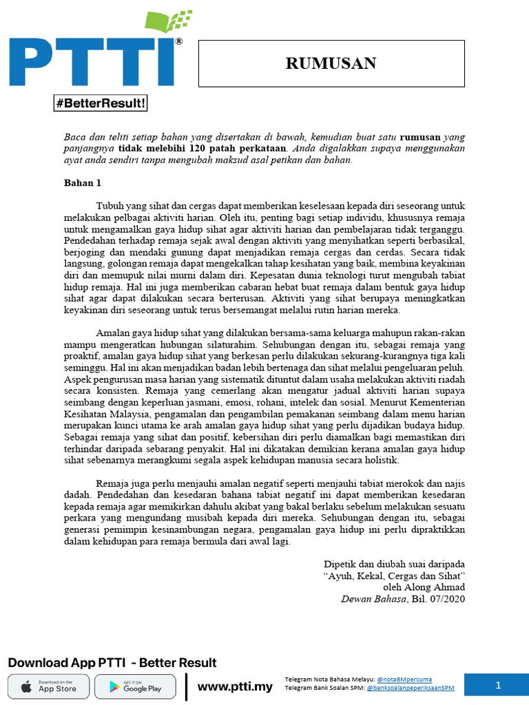 E-Buku Rumusan Bahasa Melayu | PDF