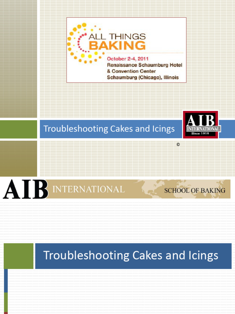 Troubleshooting - Cakes & Icings | PDF | Cakes | Baking