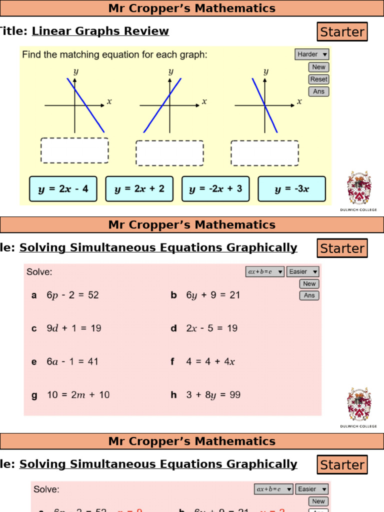 Year 9 - Graphs Review | PDF