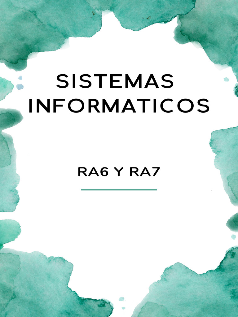Sistemas Informaticos | PDF