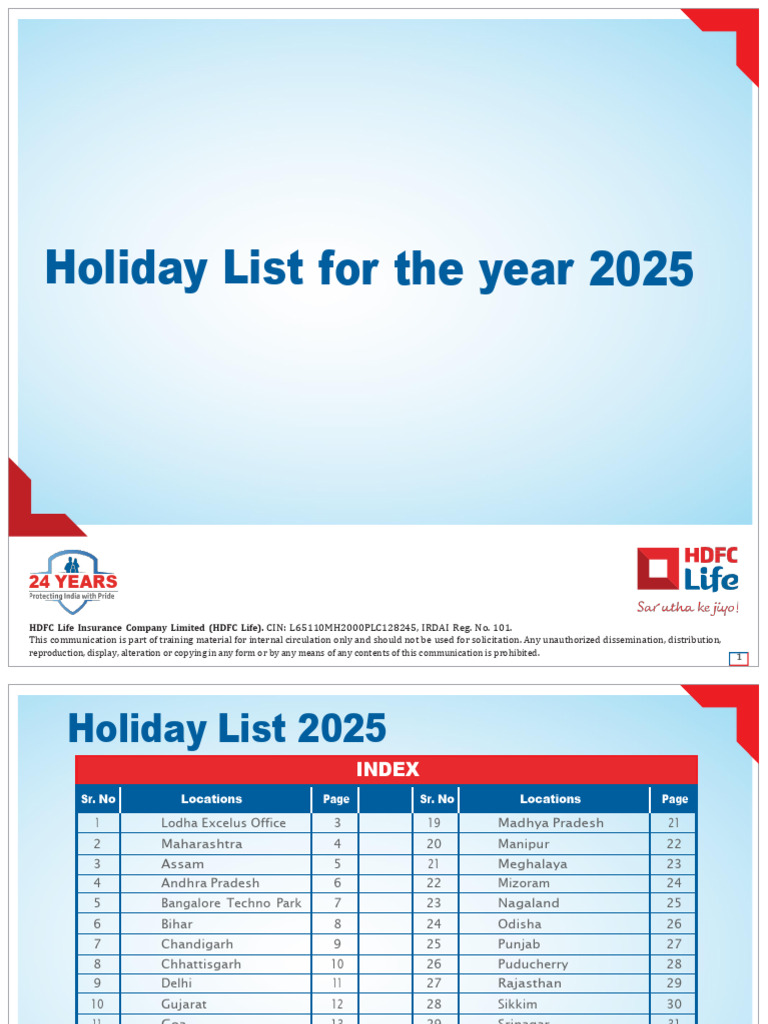 India Holiday Calendar 2025 | PDF | Religious Festivals | Religious ...