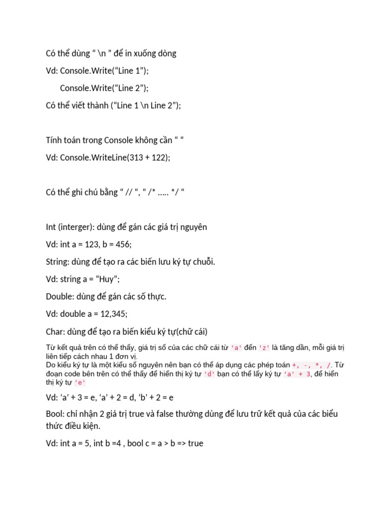 Note Kien Thuc Can Nho | PDF