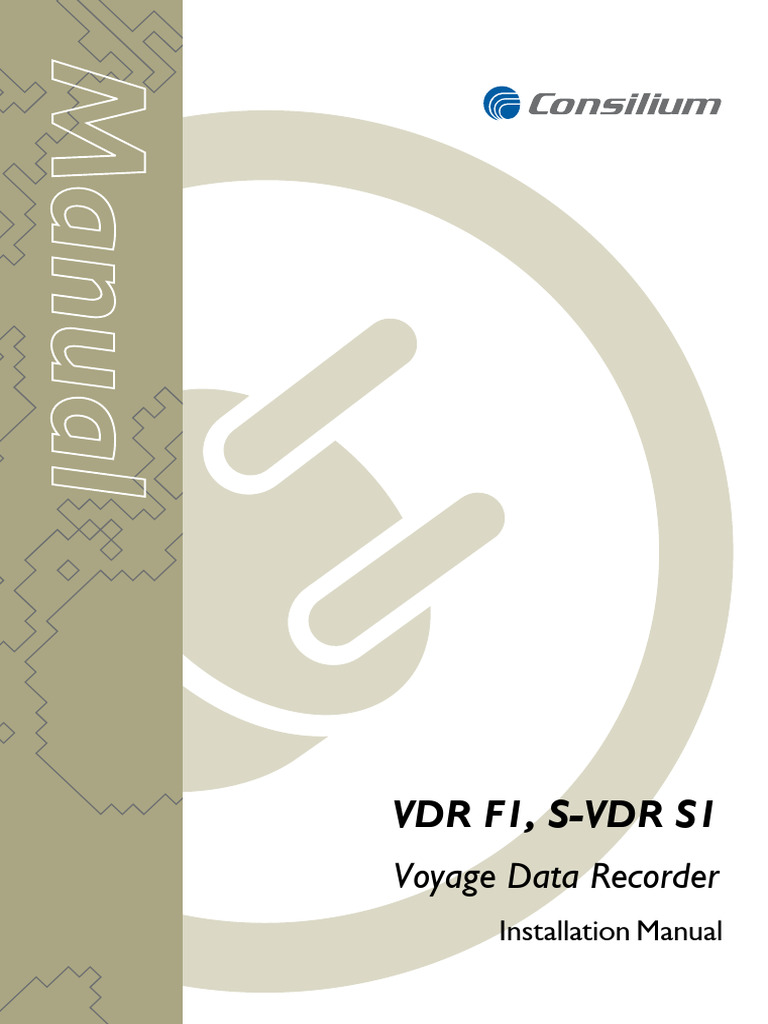 5410065A01 VDR F1, S-VDR S1 Installation Manual | PDF | Microphone | Electrical Wiring