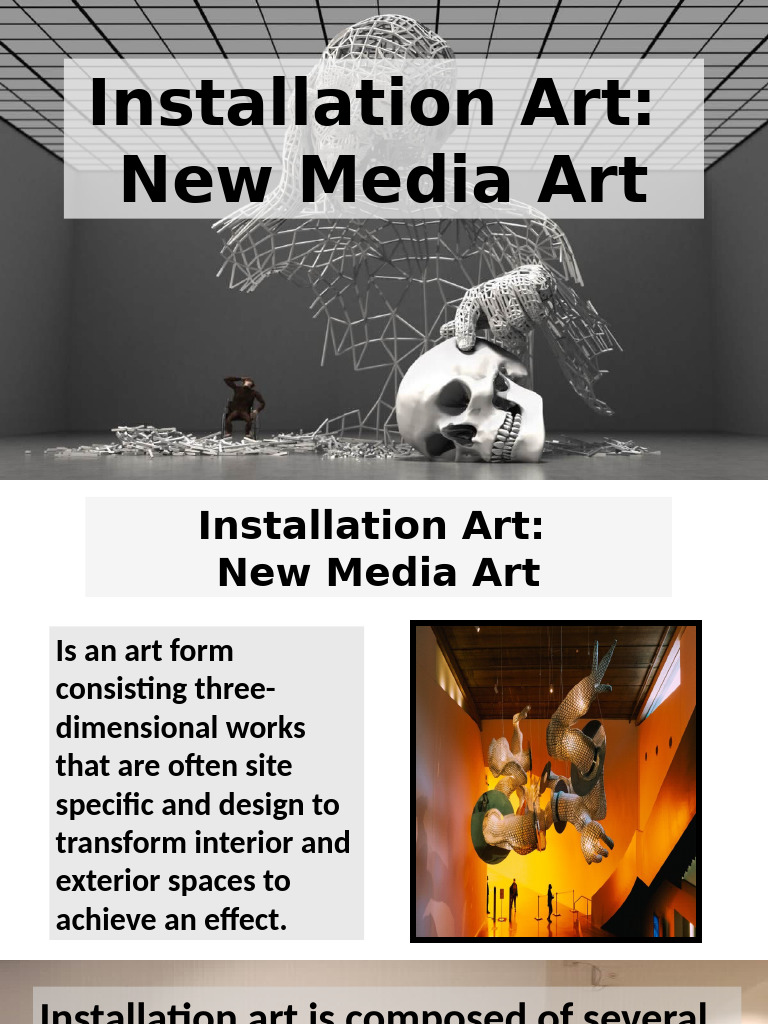Installation and New Media Art | PDF | Installation Art | The Arts