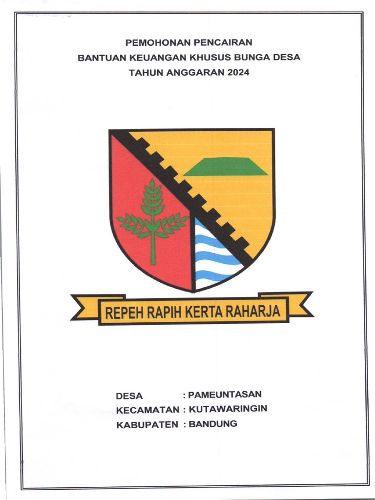 Dok Pencairan Bunga Desa 2024 | PDF