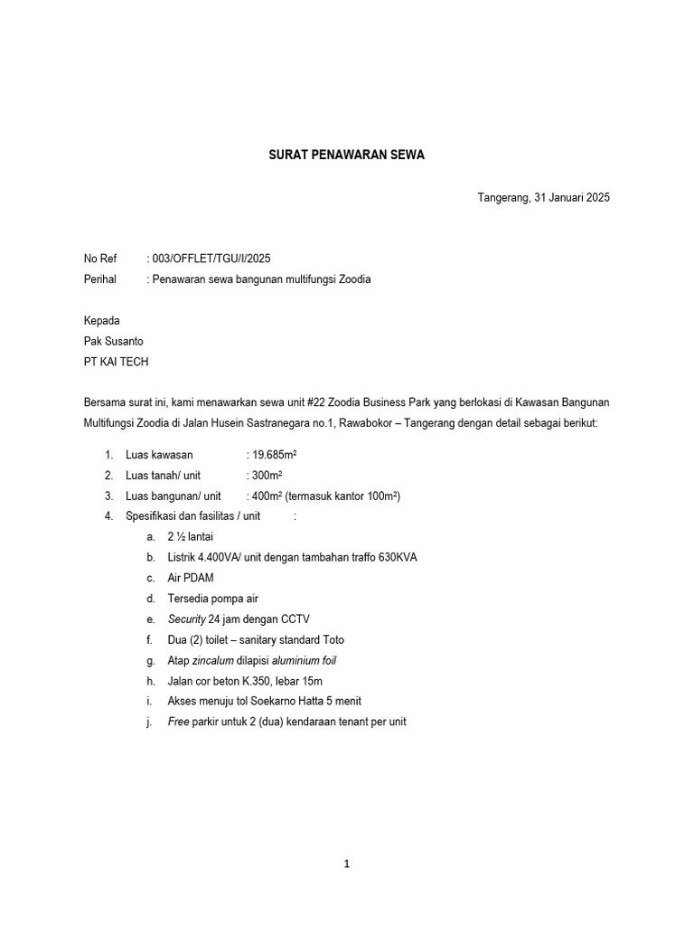 SURAT PENAWARAN SEWA (277)_TGU | PDF