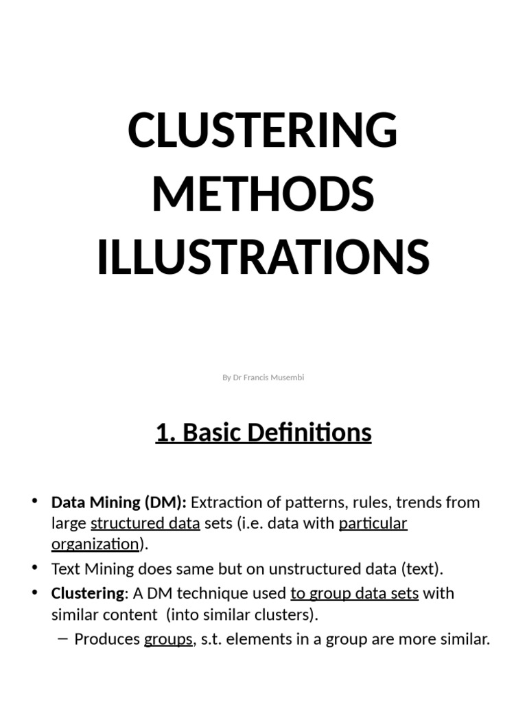 Clustering Illustrations Publishing 1 | PDF | Cluster Analysis | Applied Mathematics