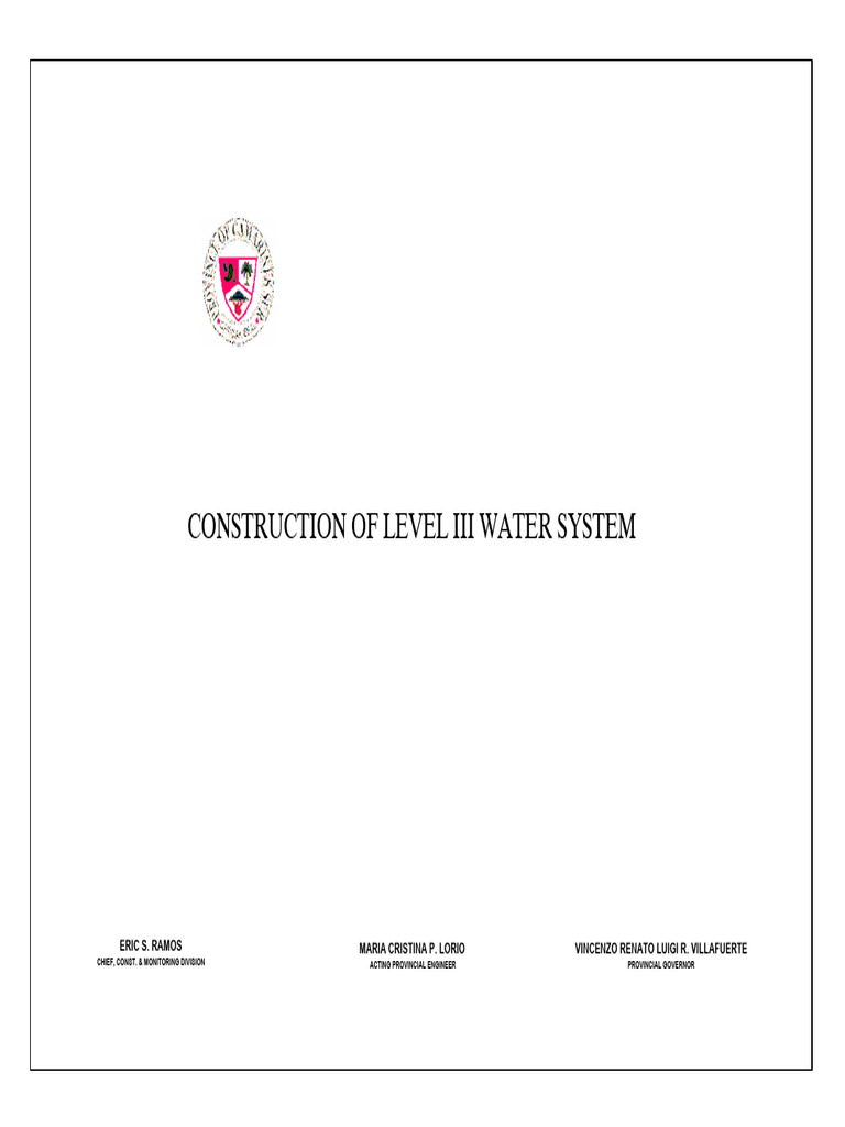 Water System Final Plan | PDF | Building Engineering