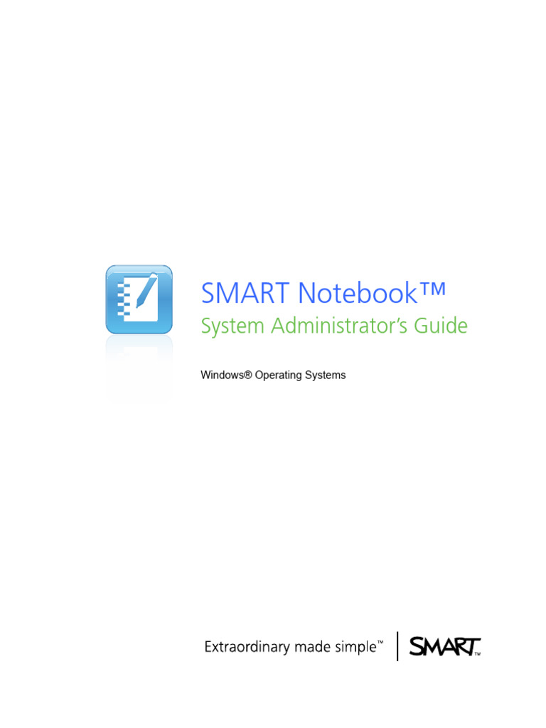 Smart Notebook System Administrator Guide | PDF | Microsoft Windows | Command Line Interface