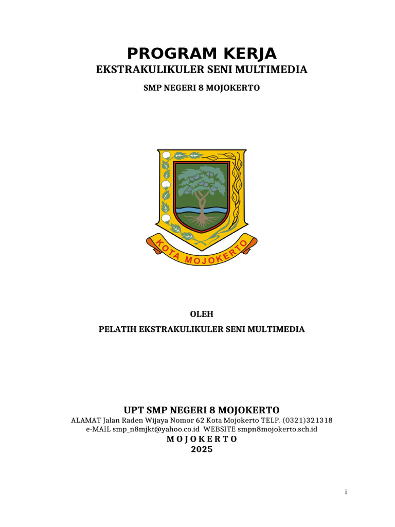 Program Kerja Ekstra Seni Multimedia 2025 | PDF