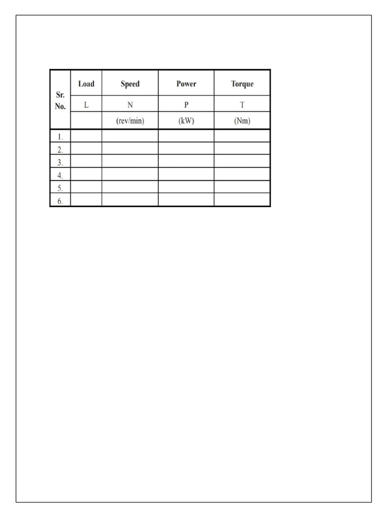 IC Engines Lab Calculation 1 To 4 | PDF