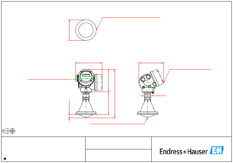FMR50 AAACADBRXR0 Endress+HauserConsultAG 2DDrawing 01-14-2022 | PDF