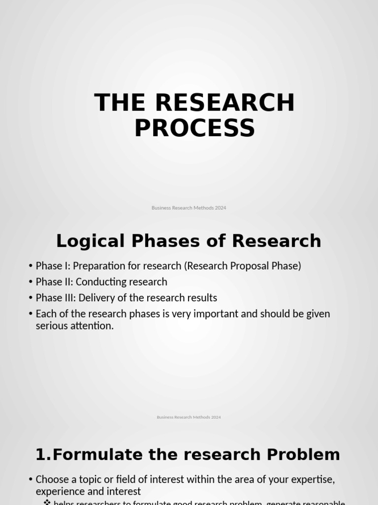 CH01 - Research Process | PDF | Hypothesis | Question
