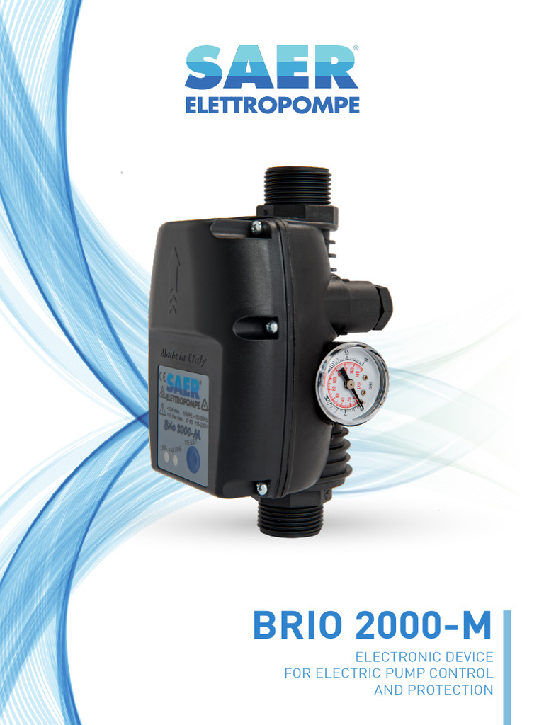 BRIO 2000-M Electronic Pump Controller | PDF | Transformer | Pump