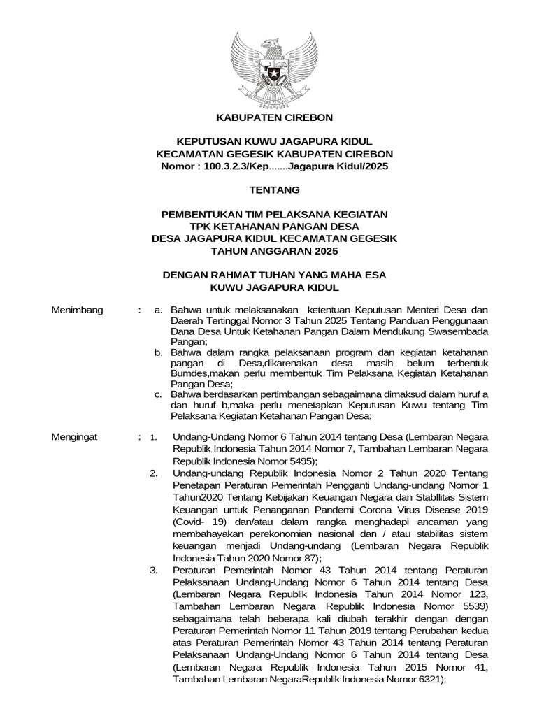 SK TPK Ketapang 2025 | PDF