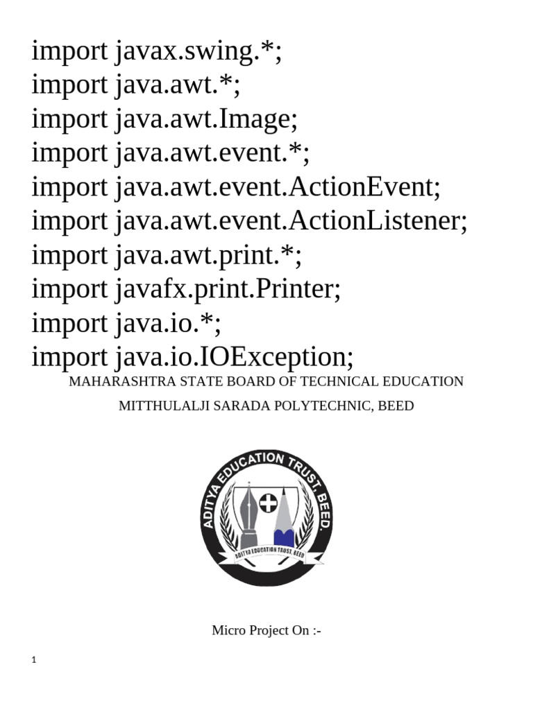 GAD Atharva Microproject | PDF | Software Development | Software Framework
