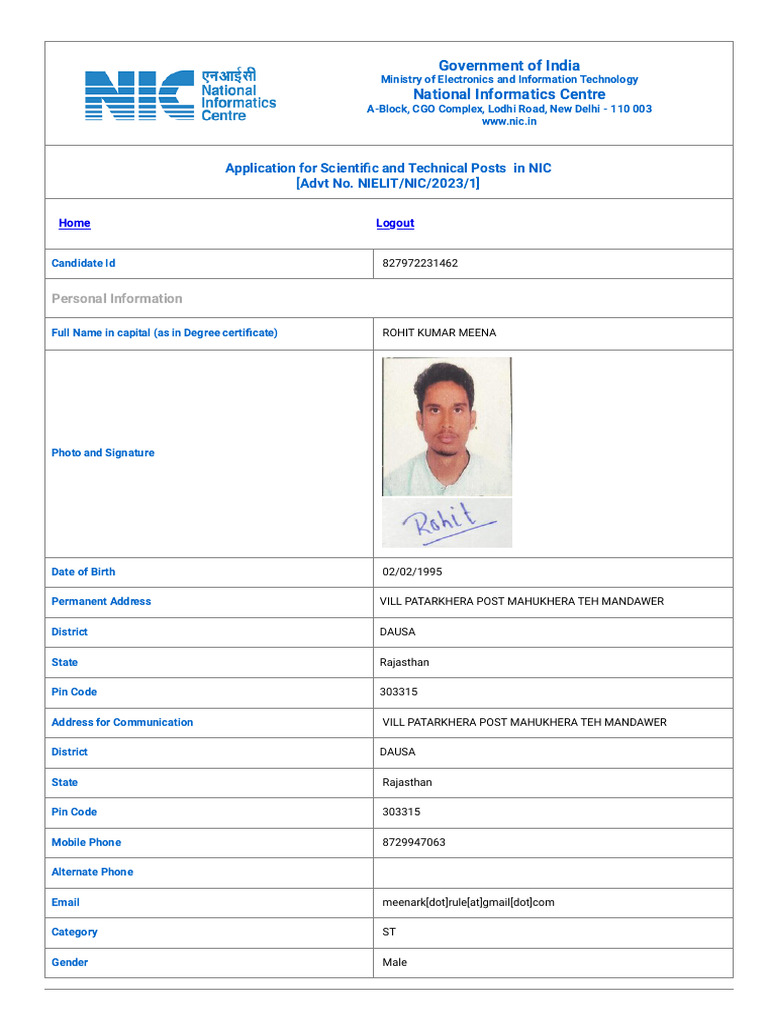 Nic Scientific | PDF | Doctor Of Philosophy | Qualifications