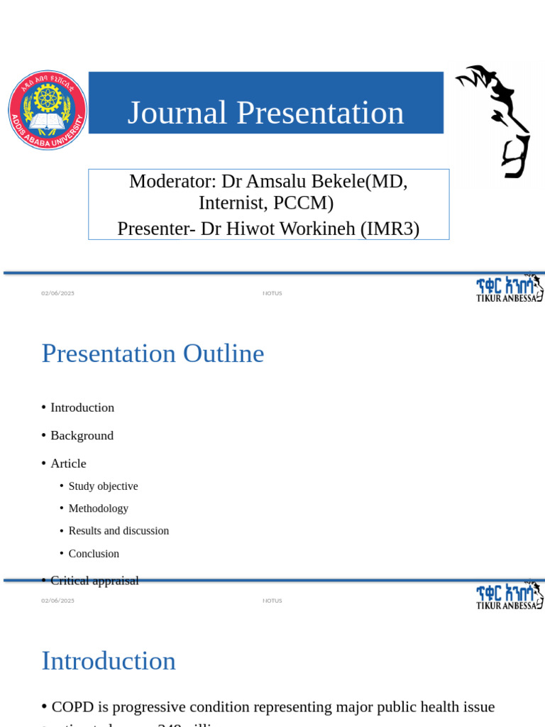 Journal Presentation (Autosaved) | PDF | Chronic Obstructive Pulmonary Disease | Asthma