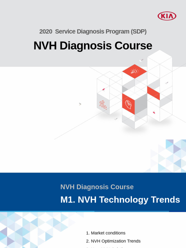 NVH - Diagnosis Course - Slide - M1 - EN - KIA | PDF | Loudspeaker | Sound