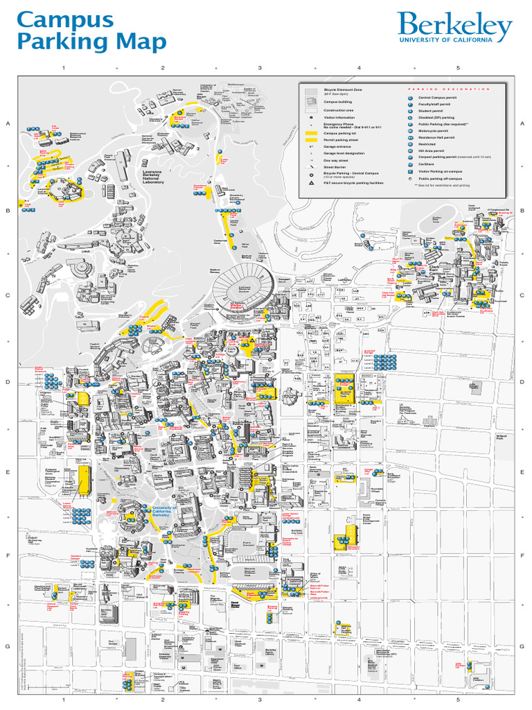 HTTPSPT - Berkeley.edusitesdefaultfilescampus Parking Map 2024 August ...