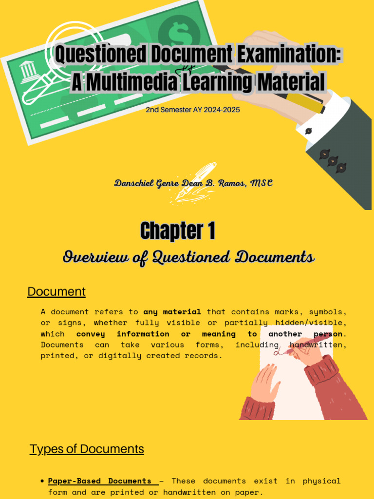 Questioned Document Examination - 104700 | PDF | Forensic Science | Authentication