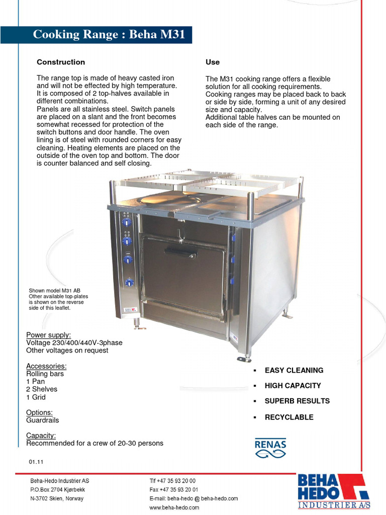 Pos 3 Beha M31AA. Full Doc. 220 - 440V | PDF | Manufactured Goods