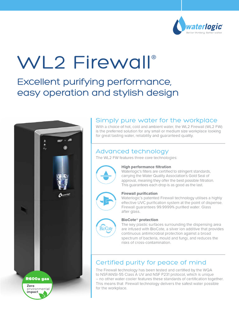 Pos 1 Water Dispenser WL2FW | PDF | Water Heating | Thermostat