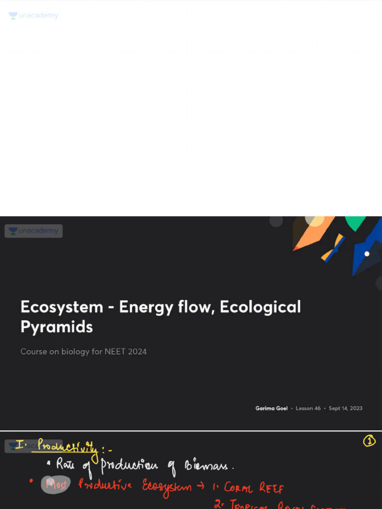 Ecosystem Energy Flow Ecological Pyramids With Anno | PDF