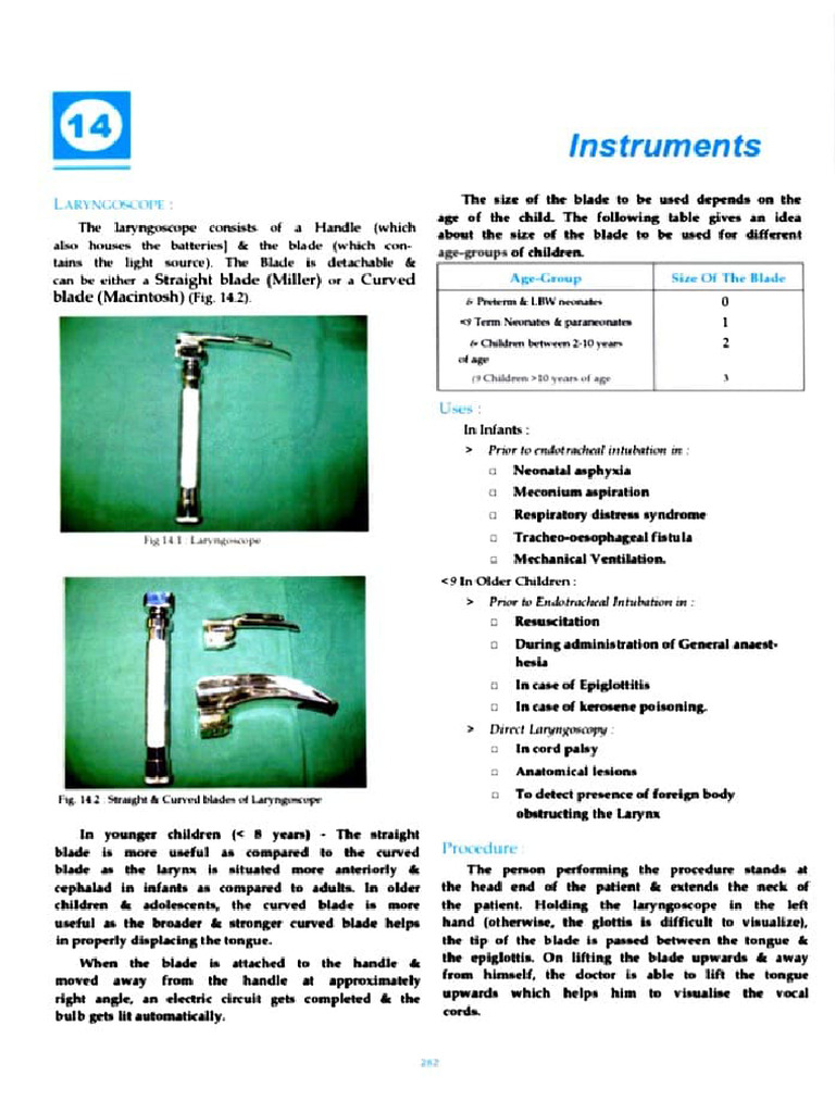 Instruments Pediatrics | PDF