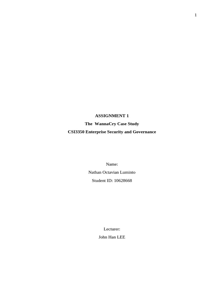 NHS Case Study and Solution | PDF | Computer Security | Security