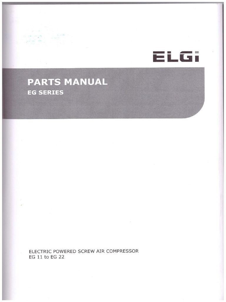 Elgi Eg11 Parts Manual | PDF