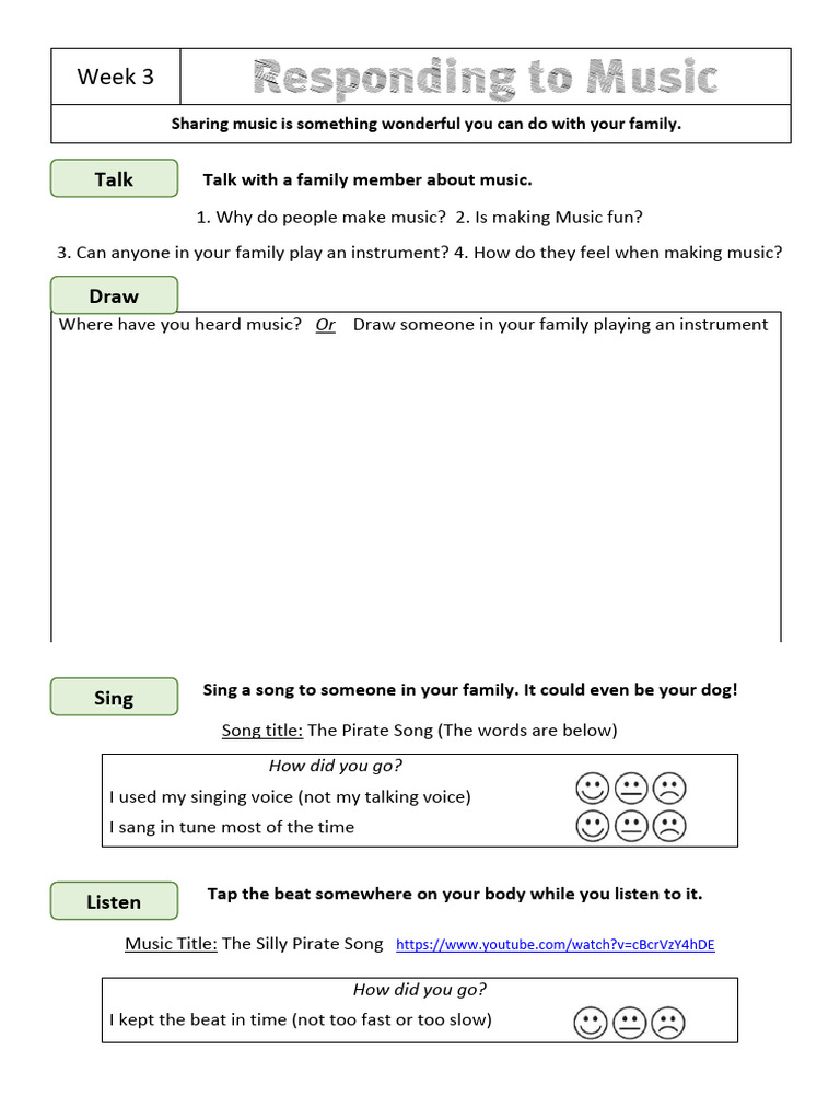 Family Music Activities for Kids | PDF