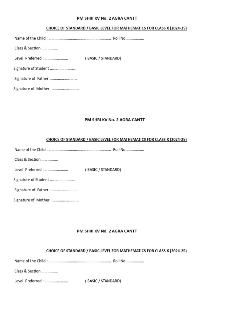Optional Form Basic Standard | PDF