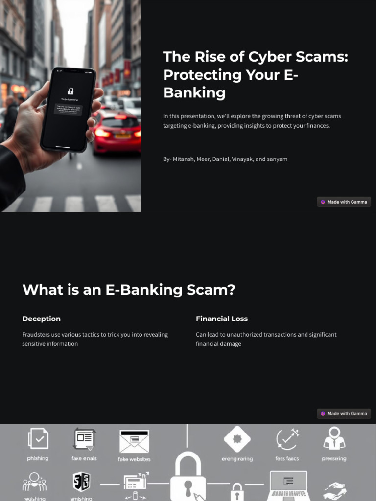 The Rise of Cyber Scams Protecting Your E Banking | PDF