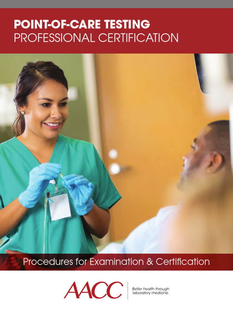 AACC Point-of-Care Testing Certification | PDF | Health Care ...