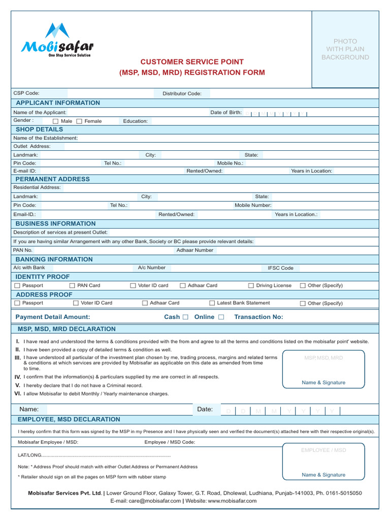 Agent Enrolment Form | PDF | Identity Document | Access Control