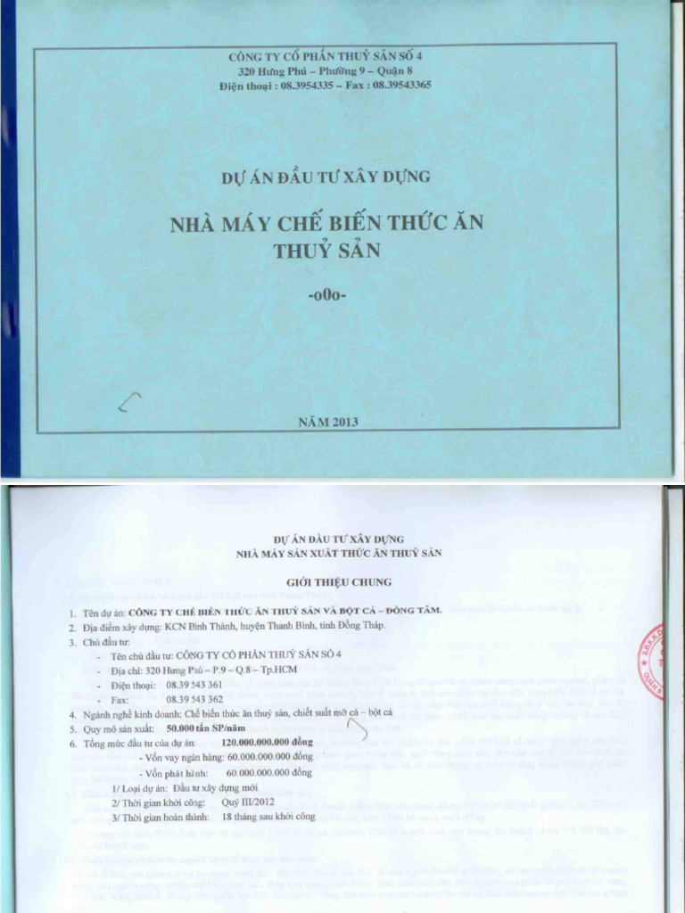 PLV Du An Nha May Thuc An Thuy San TS4 | PDF