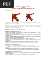 Elements and Principles of Comic Arts | PDF