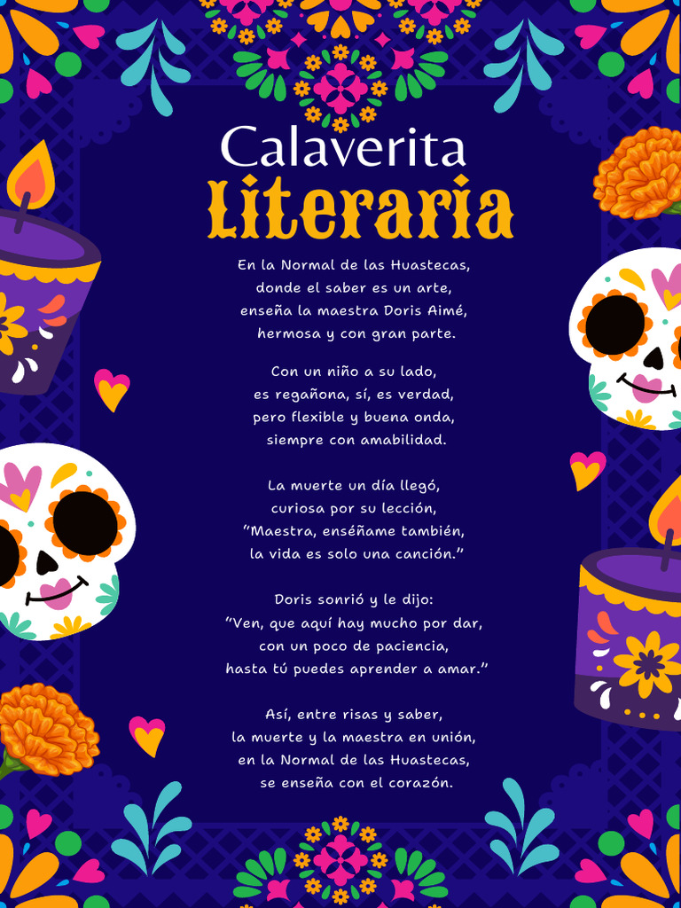 Calaveritas Literarias de la Normal de las Huastecas | PDF