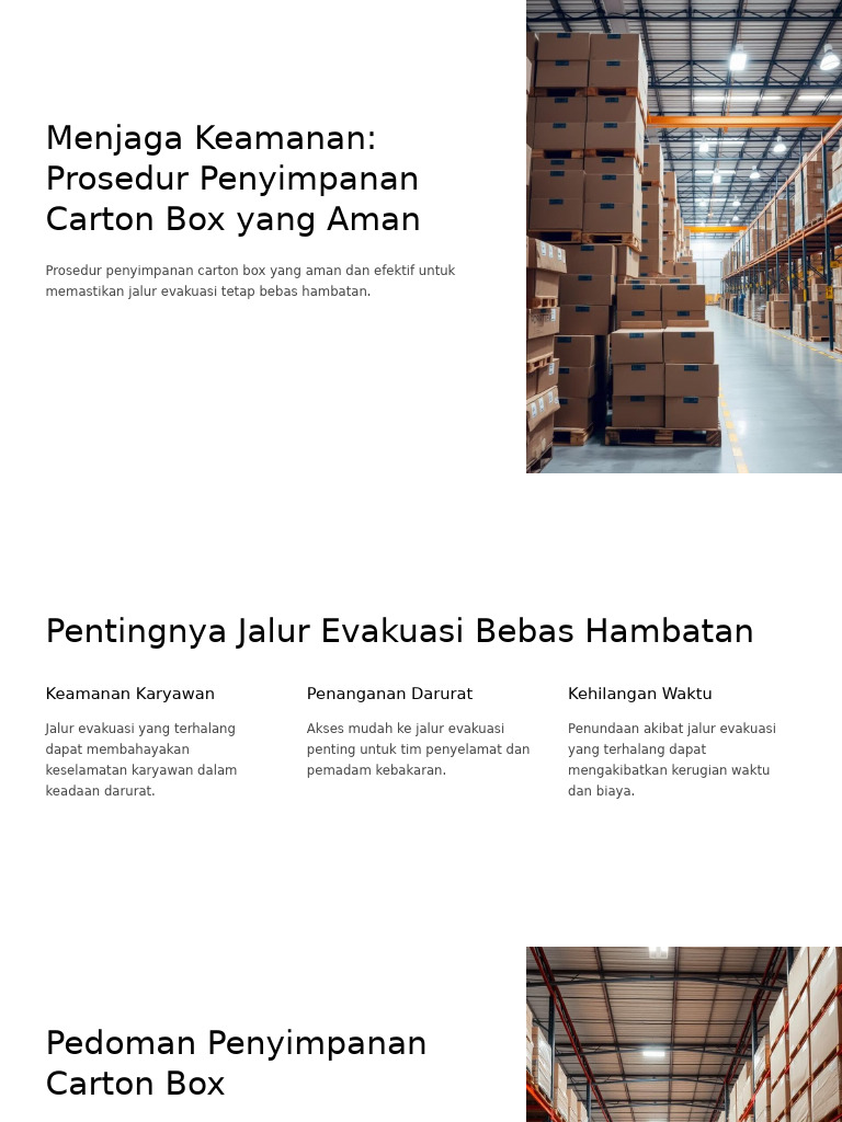 Keamanan Penyimpanan Carton Box | PDF