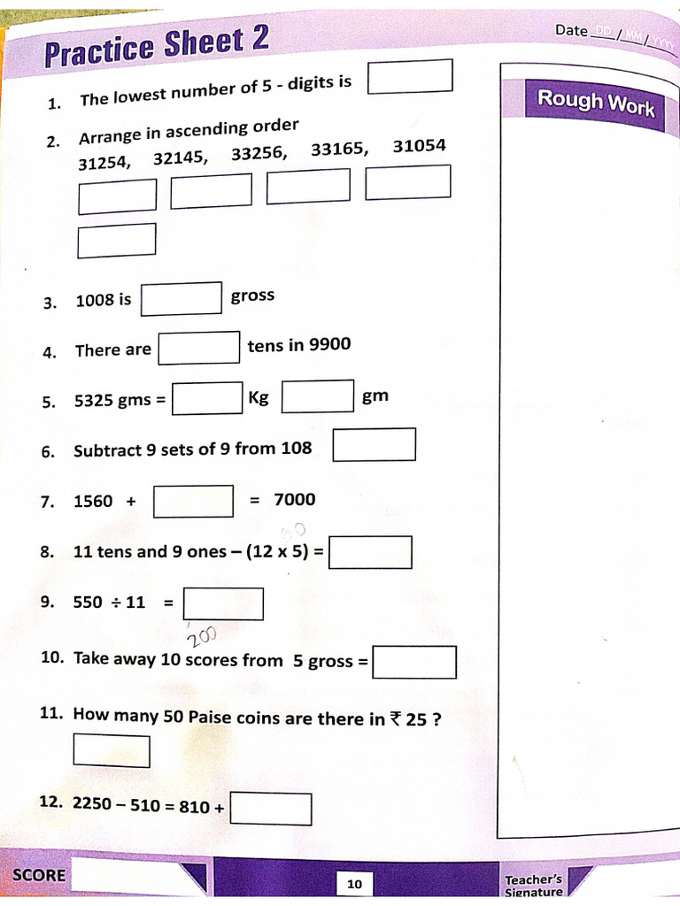 Subla's Mental Maths Class4 | PDF
