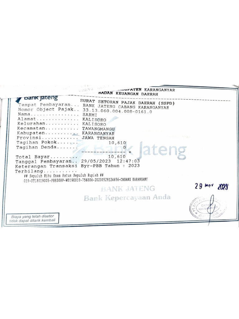 STTS 551 Waris | PDF