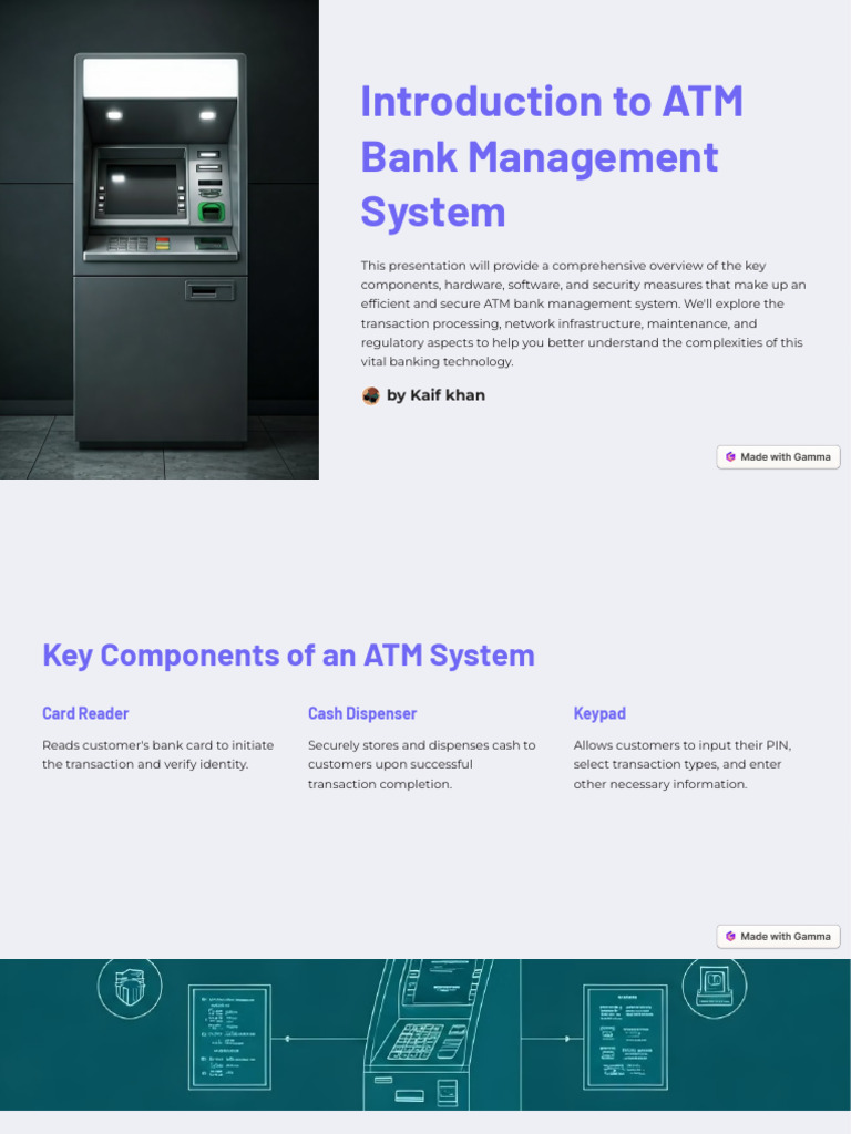 Introduction-to-ATM-Bank-Management-System | PDF | Automated Teller Machine | Personal ...