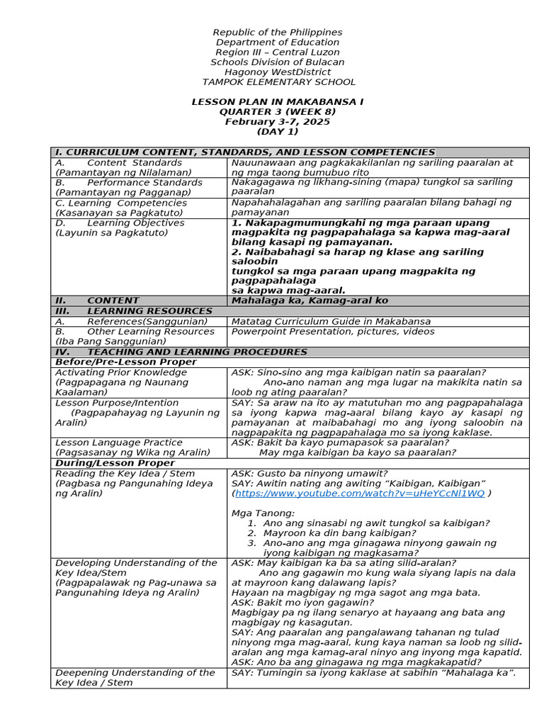 LP Maka Q3 WK8 | PDF