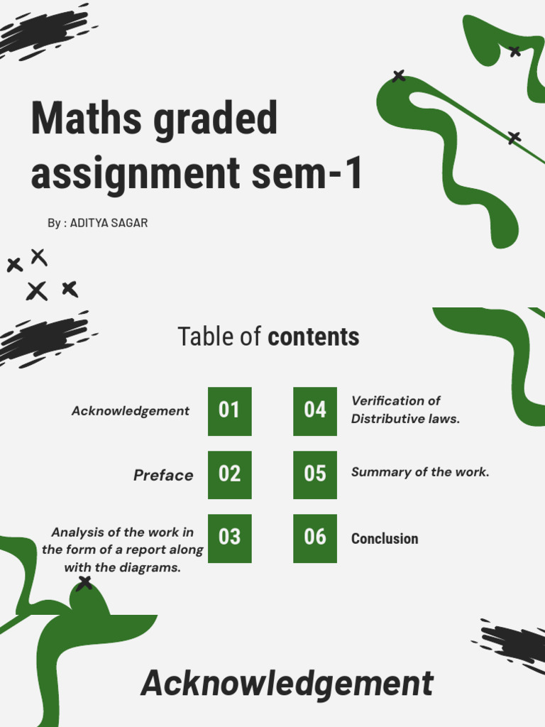Maths Graded Assignment Sem-1 | PDF | Mathematics | Theory
