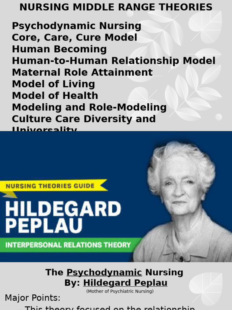 Nursing Middle Range Theories Overview | PDF | Behavioural Sciences ...