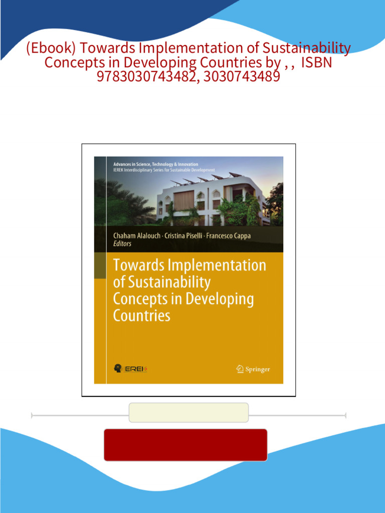 (Ebook) Towards Implementation of Sustainability Concepts in Developing ...