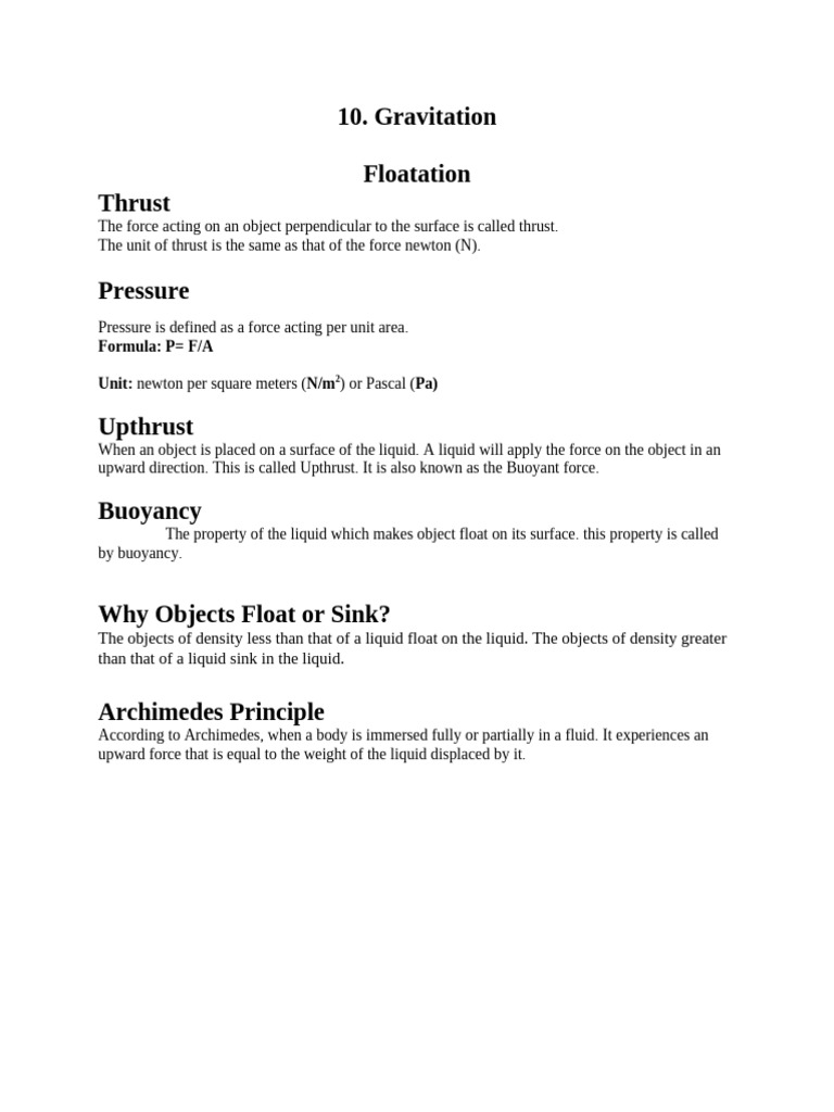 Floatation | PDF