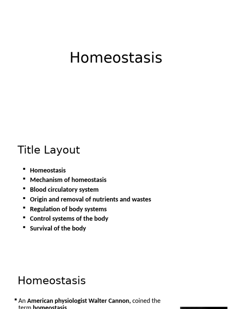 Lecture 03 - Homeostasis | PDF | Human Body | Endocrine System
