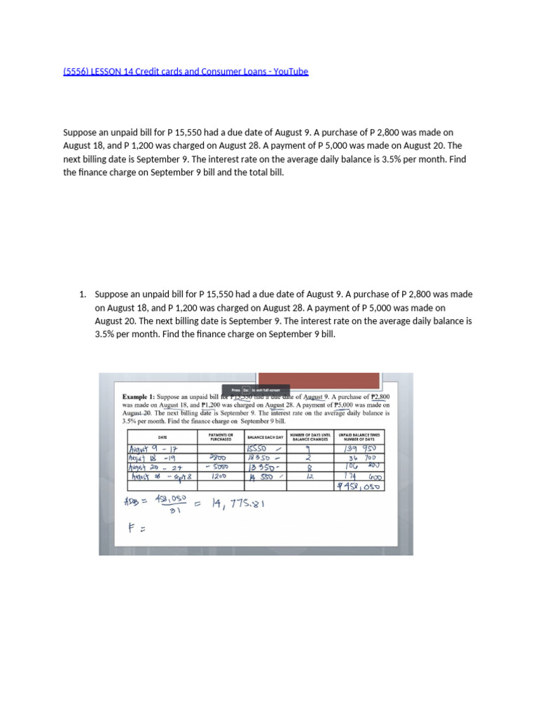 Finance Charge | PDF